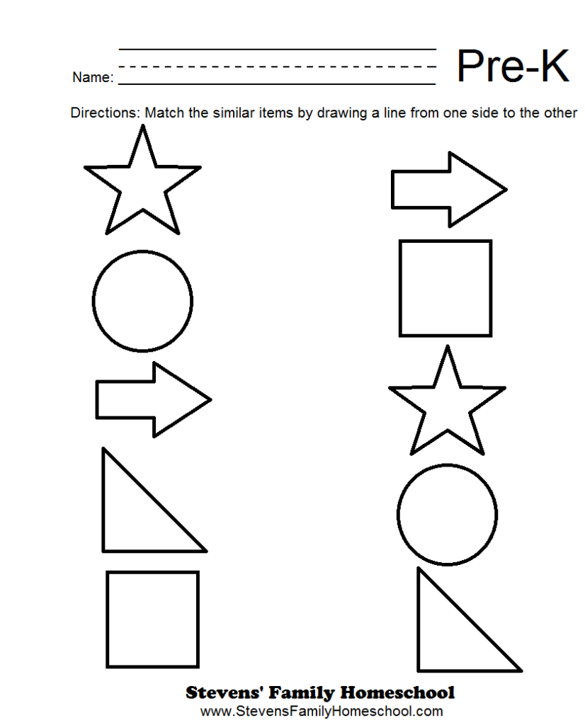 Free Pre K Worksheets Packets